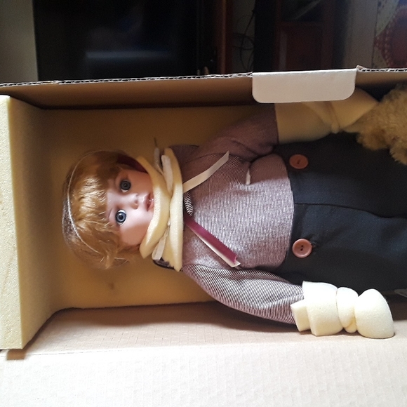 Treasured Heirloom Collection | Other | Tyler Doll With Teddy Bear ...